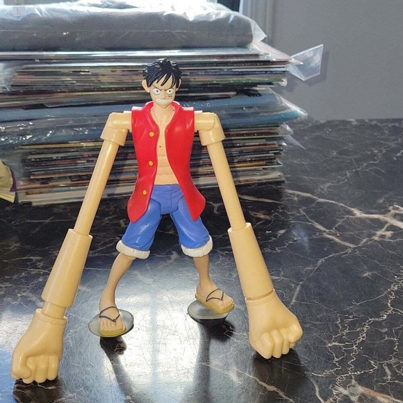 Other | One Piece Monkey D Luffy Action Figure 205 Spinning Suction Cup ...